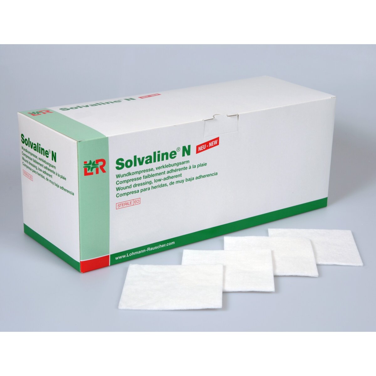 Solvaline® N, Wundkompresse, 5 x 5cm, steril, 37,12